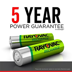 Rayovac Rechargeable AAA Batteries, Rechargeable Triple A Batteries (4 Count)