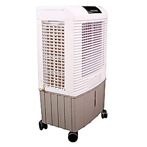 Hessaire MC26A Portable Evaporative Cooler, Humidifier, 2100 Cubic FPM, Cools 700 Sq. Ft., 2.5 GPH, White. For Garages, Shops, Patios, Pools, Workshops, Includes Remote Control for Ease of Operation