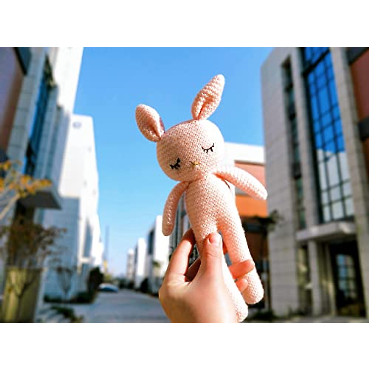 YORTOOB Easter Knitted Bunny Plush Rabbit Toy Doll Kitting Filling Toy Cartoon Toy Gift for Kids Christmas, Birthday,Interior Decoration Pendants, Great Gifts