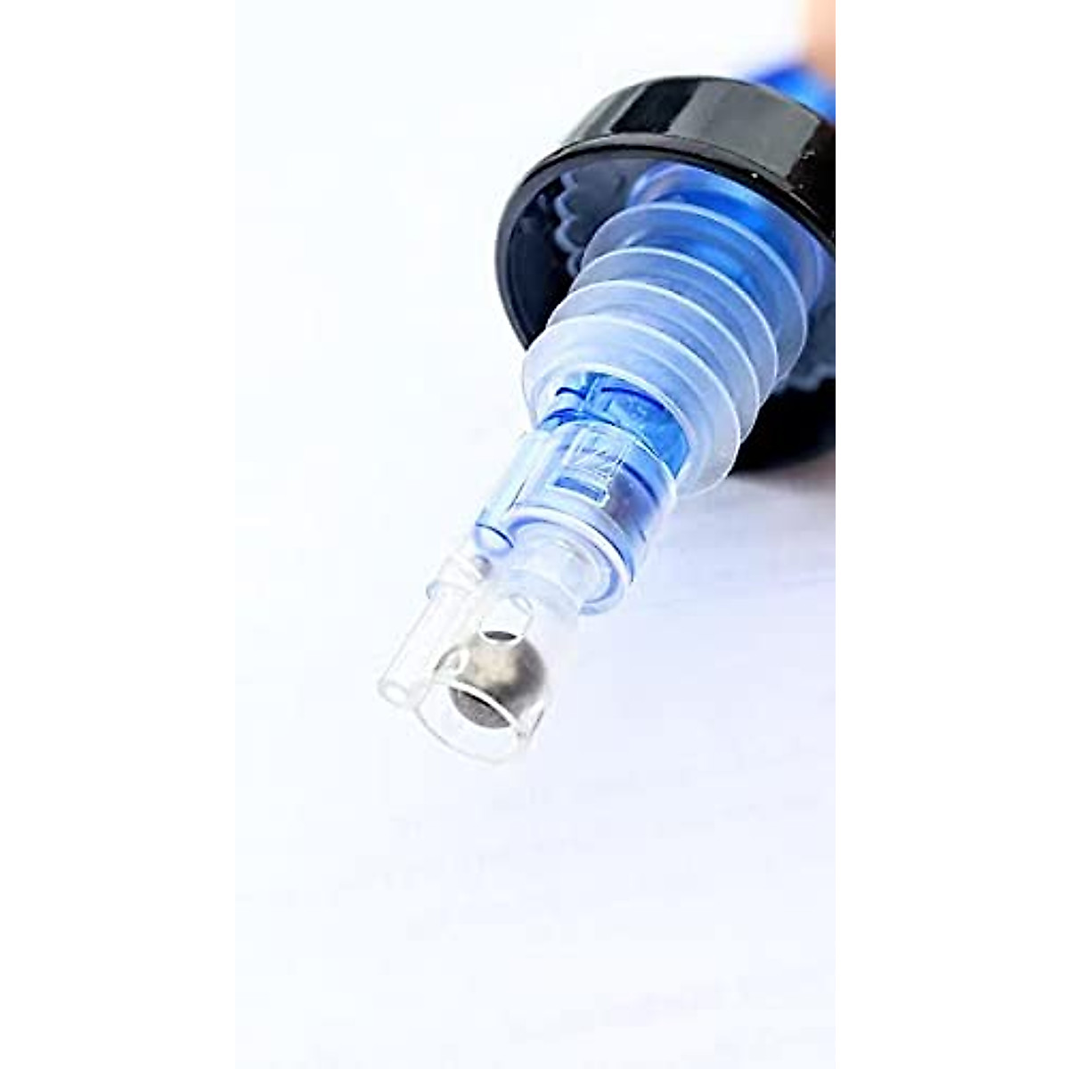 2 Oz - Precision Pour Blue (PP-CLD-FT-200B-3PK) - Measured Pourer - Bug and Dust Flap Liquor Bottle Pourers - (3 Pk) 100% USA Made - Pour The Perfect Cocktail With Our No Leak Bottle Spouts, Size 2.0