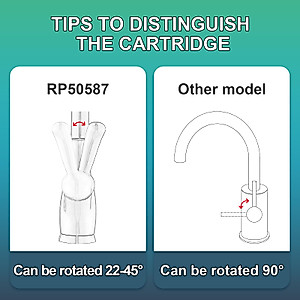 RP50587 Cartridge Compatible with Delta Single Handle Kitchen and Lavatory Faucets, Works with DIAMOND Seal Technology Models Featuring a 36 mm Motion Cartridge, RP51503 Bonnet Nut
