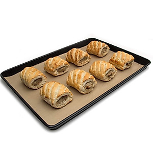 Non-stick Reusable Oven Liners for The Bottom of Gas, Electric & Microwave Ovens-Works as Baking Mat & Grill Mat-Set of 4