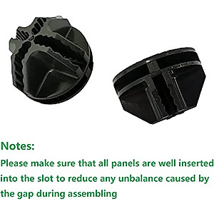 GIMTRR 4pcs Wire Cube Plastic Connectors for Wire Cube Storage Organizer, Connectors with 8 Slots, Wire Shelf Connectors for Metal Closet Cabinet Modular Storage Cubes and Wire Shelving, Black