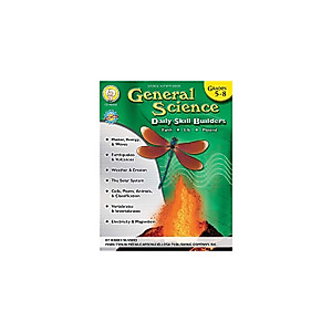 Mark Twain General Science Activity Book, Science for Kids Grades 5-8, Physical, Life, and Earth Science Books, 5th Grade Workbooks and Up, Classroom or Homeschool Curriculum (Daily Skill Builders)