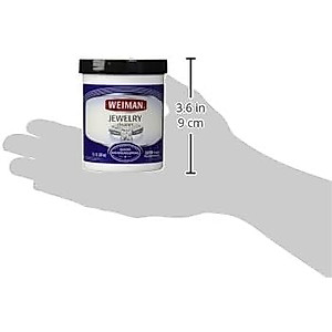 Weiman Jewelry Cleaner Liquid â€œ Restores Shine and Brilliance to Gold, Diamond, Platinum Jewelry and Precious Stones â€œ 6 Ounce