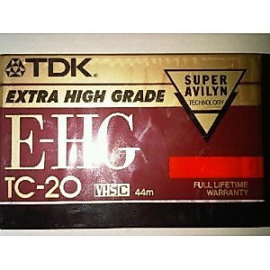 TDK VHS-C E-HG TC-20 44m Extra High Grade