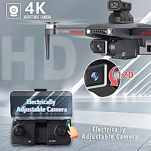 le-idea Brushless Motor Drone with 2 Camera for Adults 4K, 360° Obstacle Avoidance Drone with Camera 4K 5G WiFi FPV Quadcopter for Beginners Drone with Camera for Adults IDEA31P Drone