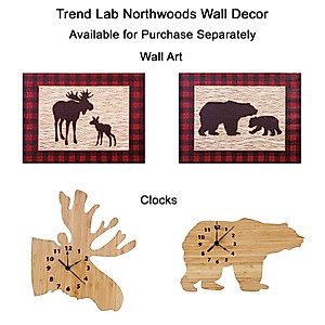 Trend Lab Northwoods 3 Piece Crib Bedding Set, Can Be Used As A Blanket Or A Playmat for Tummy Time, Includes Quilt, Fitted Crib Sheet and Skirt
