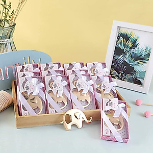 DAJAMAI 24 Pack Pink Elephant Bottle Opener Girl Baby Shower Party Favor for Guests Elephant Shaped Bottle Opener Baby Shower Favors Birthday Bridal Shower Souvenirs Wedding Favor Gift (Pink)