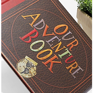 Scrapbook Photo Album,Our Adventure Book Scrapbook, Embossed Words Hard Cover Movie Up Travel Scrapbook for Anniversary, Wedding, Travelling, Baby Shower, etc (Adventure Book)