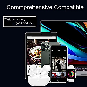 Wireless Earbuds,Bluetooth 5.2 Touch Control Built in Mic Ear Buds Noise Cancelling Air Buds Headphones with 48Hrs Charging Case Waterproof Deep Bass Headset for iPhone Samsung Android in-Ear Earbuds