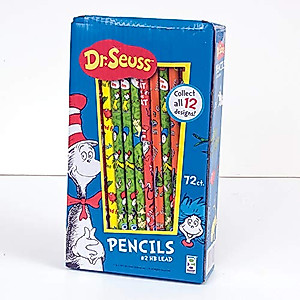 Raymond Geddes Dr Seuss Number 2 Pencils For Kids 72 Count (Pack of 1)