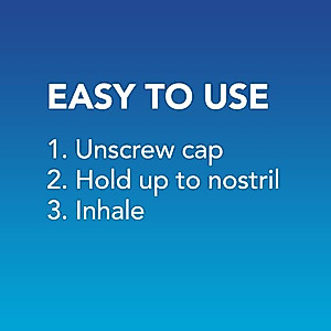 Vicks VapoInhaler, Portable Nasal Inhaler, Non-Medicated, Soothing Vapors, Menthol Scent, 1 Count