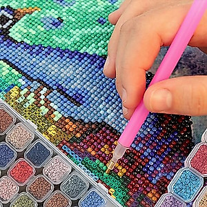 Mr. Pen-Bead Storage Containers, 28 Grids, 2 Pack, Grey, 160pcs Label Stickers, Bead Organizer, Craft Organizers and Storage, Bead Containers for Organizing, Bead Organizers and Storage, Bead Box