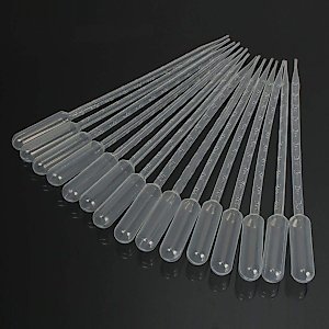 BESUNTEK 100PCS 10ml Transfer Pipettes Disposable Calibrated Liquid Dropper Plastic Pasteur with Graduated for Science Laboratory