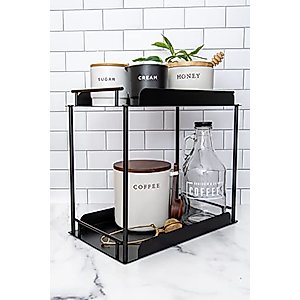 Buzzelli Company 2-Tier Standing Rack Countertop Storage Shelf, Organizer Holder
