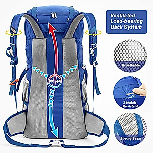 HOMIEE 50L Hiking Backpack Travel Bag Waterproof Camping Climbing Daypack Outdoor Sports Rucksack Backpacks with Rain Cover