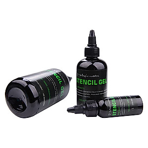 Illusionist Magic Creator Tattoo Stencil Transfer Gel Solution- Produces Dark & Clean Stencils - Lasts All Day (1 Ounce)