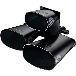 Meinl Percussion SLTRI-BK Black Powder Coated Steel Triple Bell