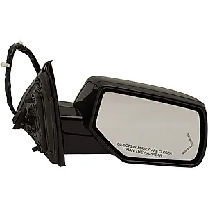Kool Vue Right Power Heated Mirror for Chevrolet Tahoe Suburban 2015-2020 Power Fold With Signal Light, Memory & Puddle Lamp; Without Blind Spot & Auto-Dimming with 2 Caps w/o Object Sensor