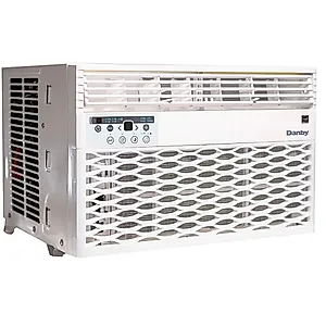 Danby DAC060EB6WDB 6,000 BTU Window Air Conditioner, Programmable Timer, LED Display and Remote Control, Ideal for Rooms Up to 250 Square Feet, in White