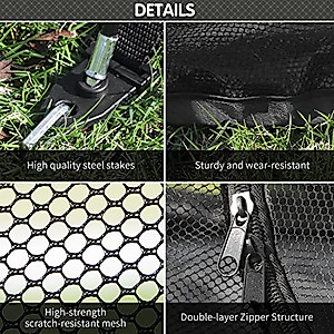 Cat Tent Outdoor, Pet Enclosure Tent Suitable for Cats and Small Animals, Indoor Playpen Portable Exercise Tent with Carry Bag(Pet Tent& Tunnel) M