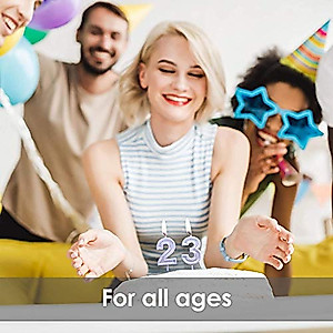 GET FRESH Number 60 Birthday Candle – Gold Number Sixty Candles on Sticks – Number Candles for Birthday Anniversary Wedding Party – Perfect 60 th Birthday Candles for Cake Decoration – Gold 60 Candles