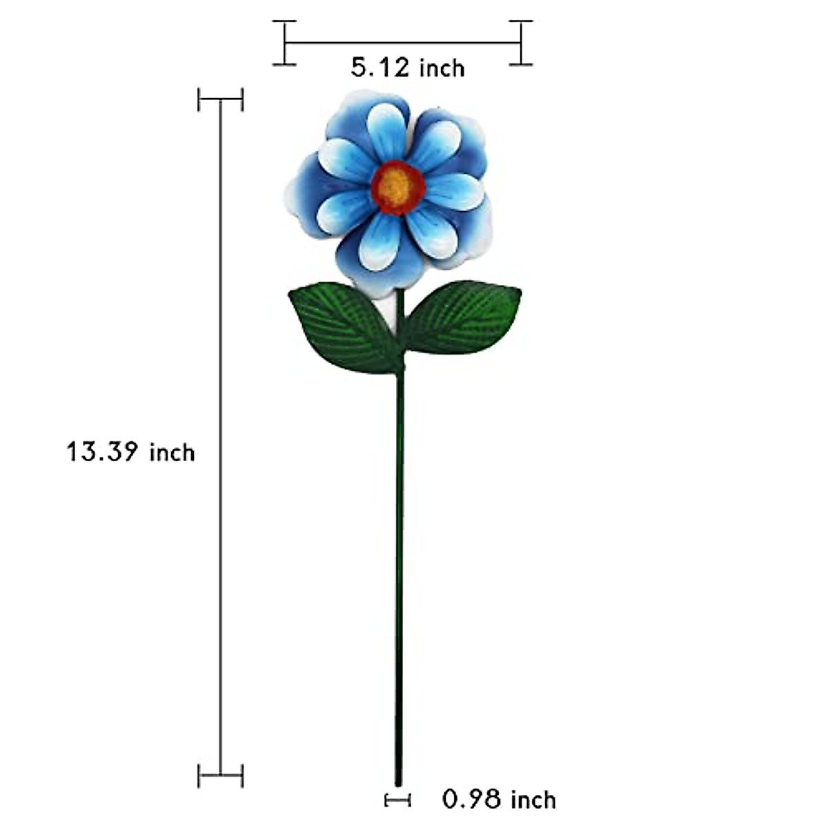Colorful Flower Garden Stakes - Rust-Proof Outdoor Yard Decor