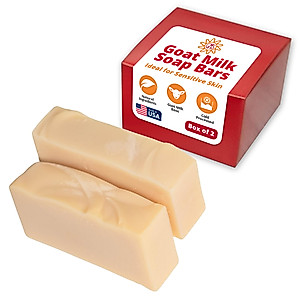 Goat Milk Stuff Goat Milk Soap - PURITY | All-Natural, Unscented, Fresh Goat Milk Soap Bar, Gentle on Sensitive Skin - Handmade (Box of 2)