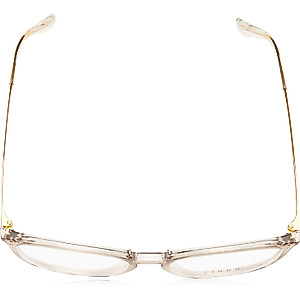 Vogue Eyewear Women's VO5276 Cat Eye Prescription Eyeglass Frames, Grad Brown/Crystal/Demo Lens, 53 mm