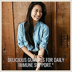 Nature’s Way Sambucus Elderberry Gummies, Immune Support Gummies*, Black Elderberry with Vitamin C and Zinc, 40 Gummies