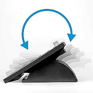 Fellowes 8035001 Adjustable Locking Footrest W/Microban, 17 1/2 X 13 1/8 X 5 5/8, Black/Silver