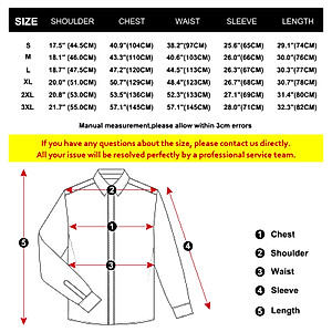 DiBanGu Mens Long Sleeve Dress Shirt Black Green Shirts for Men Wedding Party Inner Contrast Button-Down Shirt Plaid L