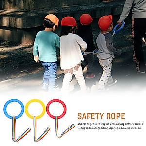 NUOBESTY 6pcs Walking Rope Kids Handles Safety Preschool Line Rope Extendable and Adjustable Handles Walking Rope for Toddlers