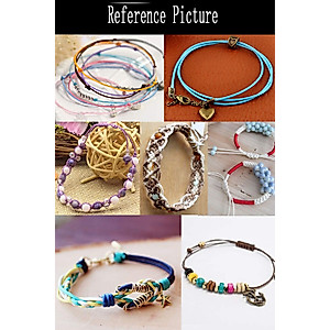 YZSFIRM 1mm 175 Yards Waxed Cord for Jewelry Making,Dark Blue Polyester Beading Thread for Braiding Bracelets and Necklaces Crafts