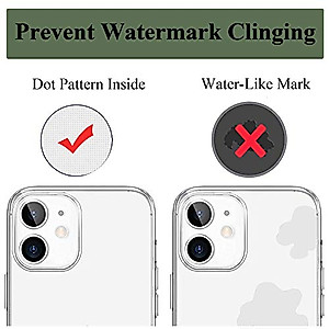 Unov Case Compatible with iPhone 12 Mini Case Clear with Design Slim Protective Soft TPU Bumper Embossed Pattern 5.4 Inch (Flower Bouquet)