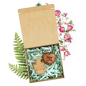 Carved Wooden Heart Shape Gifts - Love You - Engraved Olive Wood with Bamboo Stand - 5 Year Wooden for Her or Him - Christmas, Valentine's Day, Mother's Day, Father's Day, Birthday