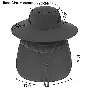 Double Couple Sun Hats for Men Women Fishing Hat UPF 50+ Breathable Waterproof Wide Brim Hat