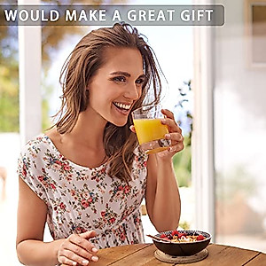 Cork Coasters for Drinks Absorbent with Holder, Drink Coasters, Cute/Funny Set of 8 Large Round Outdoor Cup Coasters for Wooden Table Protection, Coffee Trivet, Cups and Mugs - Cool Drink Coaster Gift