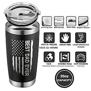 Gifts for Dad from Daughter, Son - Dad Gifts - Dad Christmas Gifts from Daughter, Christmas Gifts for Dads, Christmas Presents for Dad, Christmas for Dad - Birthday Gifts for Dad - 20 Oz Tumbler