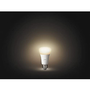 Philips Hue 4-Pack Soft White A19 E26 Dimmable Only Smart Bulb Starter Kit with Hub (Voice Compatible with Amazon Alexa, Apple Homekit and Google Home)