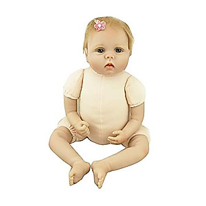 Pinky Reborn 22 Inch 55cm Realistic Reborn Baby Dolls Look Real Girl Soft Silicone Vinyl Reborn Toddler Baby Doll Realistic Real Lifelike Looking Newborn Dolls Baby Girl Toy Best Xmas Gift