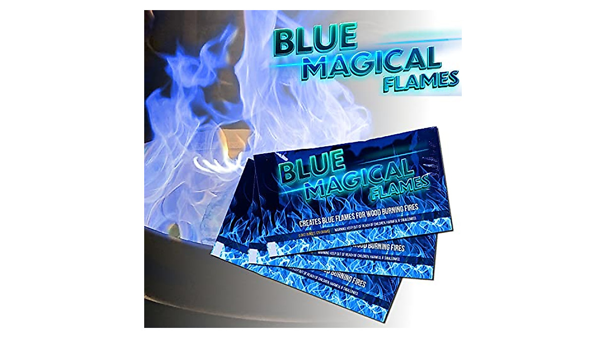 Magical Flames Blue Flames Pack for Fire Pits - Vibrant Mystic Flames