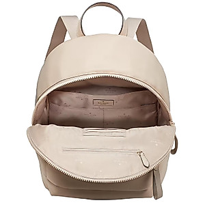 Kate Spade New York Women's Ella Ksnyl Puffy Backpack, Warm Beige