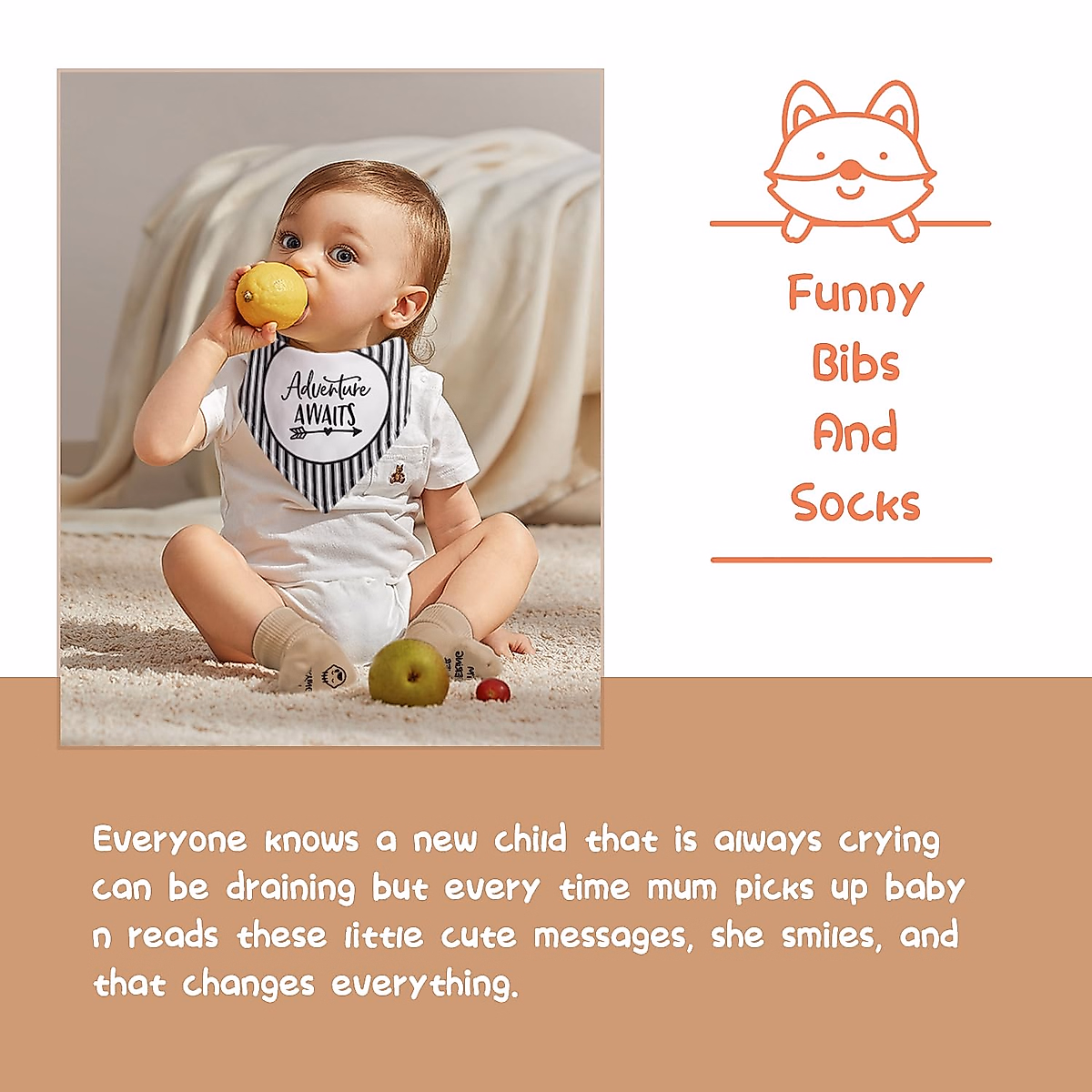 iAOVUEBY Baby Shower Gifts, Baby Gifts for Girls Boys, Unique Baby Gifts Basket Essentials Stuffs - Baby Lovey Blanket Newborn Bibs Socks Wooden Rattle & Greeting Card, Newborn Baby Gift Set