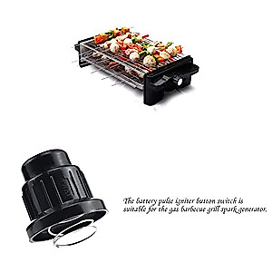 Aifeier ET Grill Blackstone Igniter Button Cap Spark Generator Knob AAA and AA Battery Pulse Igniter Push Button Switch with Springs for Replacement BBQ Ignitor Switch Cap, Pack of 2