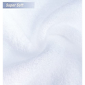 SUMMERMIA 12 Pack Bamboo Washcloths 13" x 13" - Soft Wash Cloths for Your Face Towel, Wash Cloths for Your Body (White)