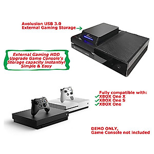 Avolusion HDDGear Pro 7200RPM 256MB Cache USB 3.0 External Gaming Hard Drive (for Xbox Series X |S, ONE X/S, Pre-Formatted) (Renewed) (8TB)