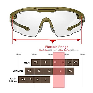 HUNTERSKY HTS ballistic Glasses men S57 gun safety glasses tactical glasses, eye protection for shooting range OSHA Medical Dental