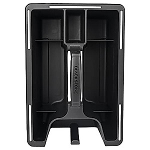 Blackstone 5556 Open Griddle Caddy Tool Box with Handle and Two Compartments Heavy Duty Saving Outdoor Grill BBQ Accessories, Portable Convenient Storage Cooking Space Organizer, Black